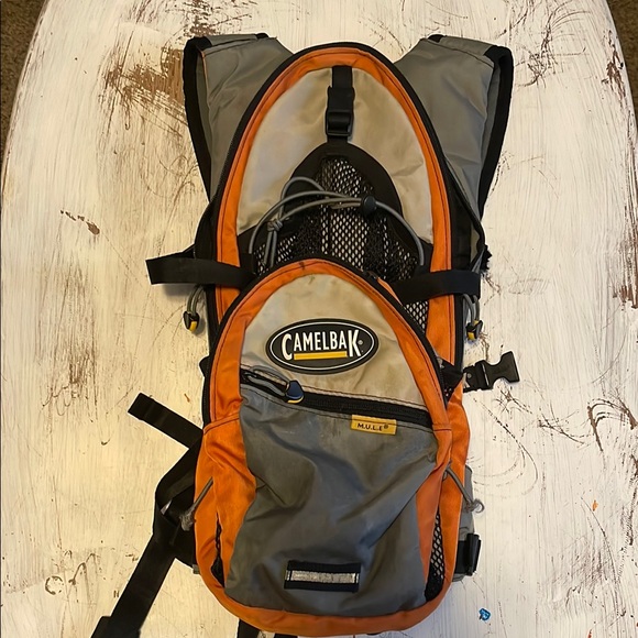 Camelbak | Bags | Camelbak Mule Orange And Gray Outdoor Backpack With ...